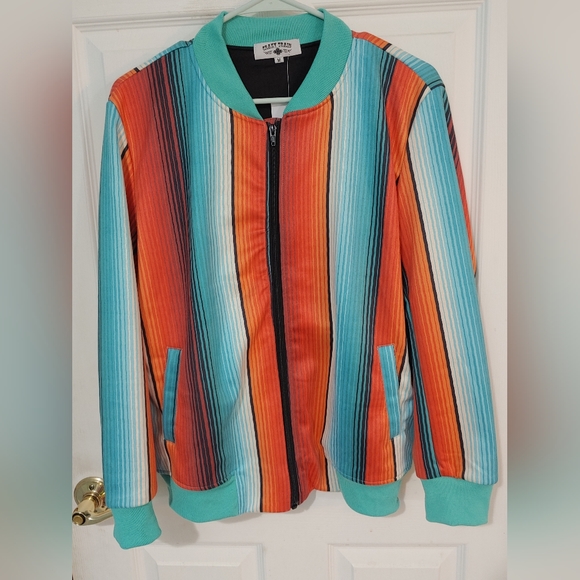 Crazy Train | Jackets & Coats | Crazy Train Orange Serape Western ...